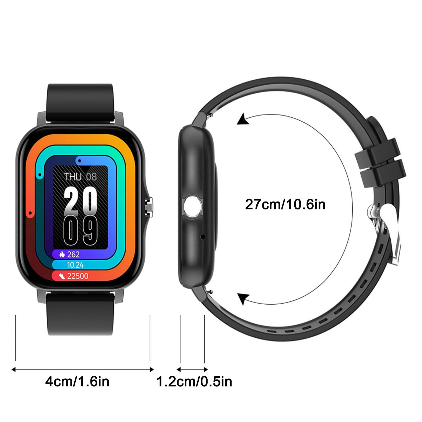 Bilukmi Smartwatch Multifunction Ip67 Waterproof Bluetooth Call Casual 1.7 inch IPS Full TOU-ch Screen Metal Case Custom Interface
