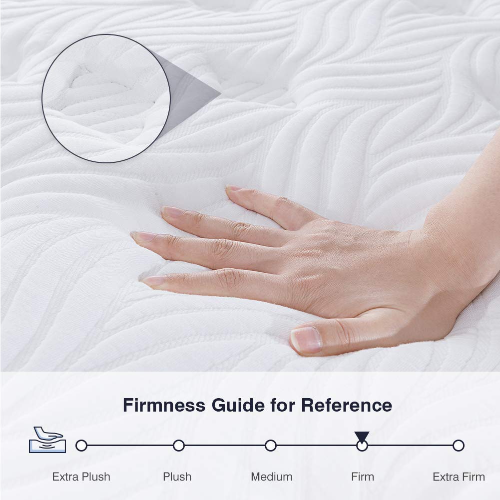 Avenco Queen Mattress, Hybrid Mattress Queen Size, 12 Inch Pocket Spring and Gel Memory Foam Mattress Queen in a Box, Medium Firm, Strong Edge Support, CertiPUR-US & ISPA, 100 Nights Trial
