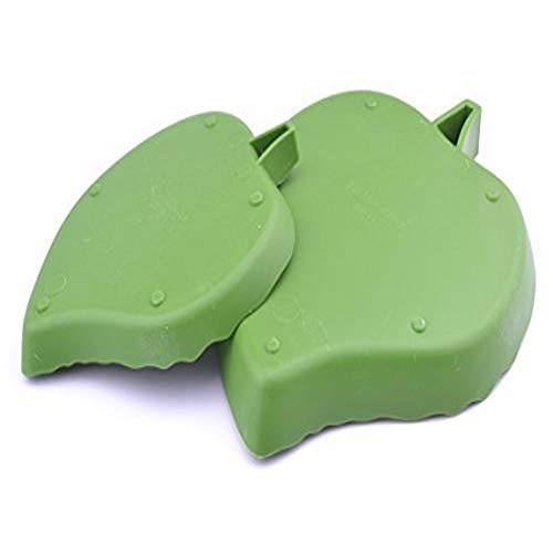 pranovo 2 Pack Leaf Reptile Food and Water Bowl for Pet Aquarium Ornament Terrarium Dish Plate Lizards Tortoises or Small Reptiles