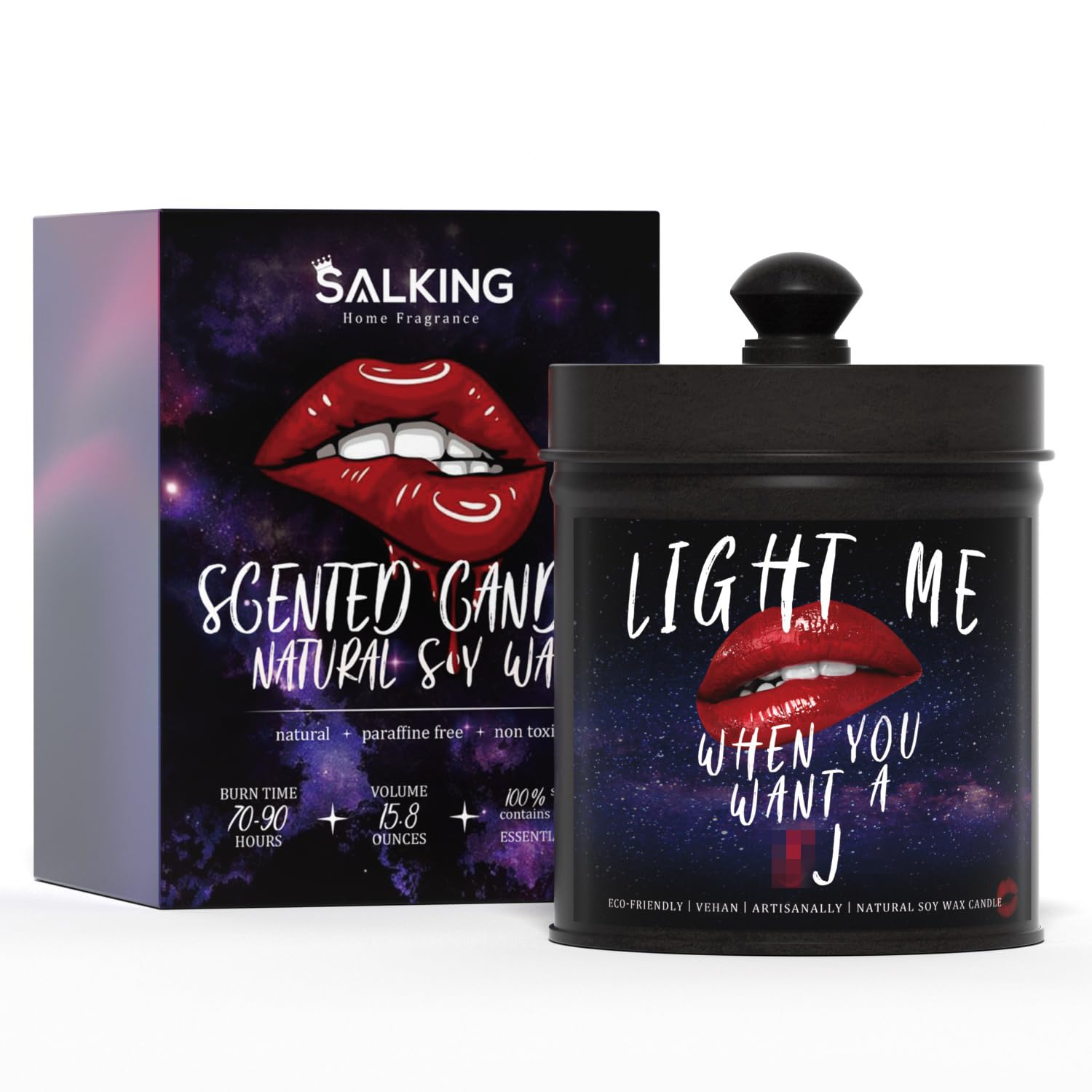 Valentines Day Gifts for Him, Funny Romantic Naughty Gifts for Him, Scented Candles Soy Aromatherapy Candle, Valentine Candle Gifts, Limited Edition Valentines Jar Candle