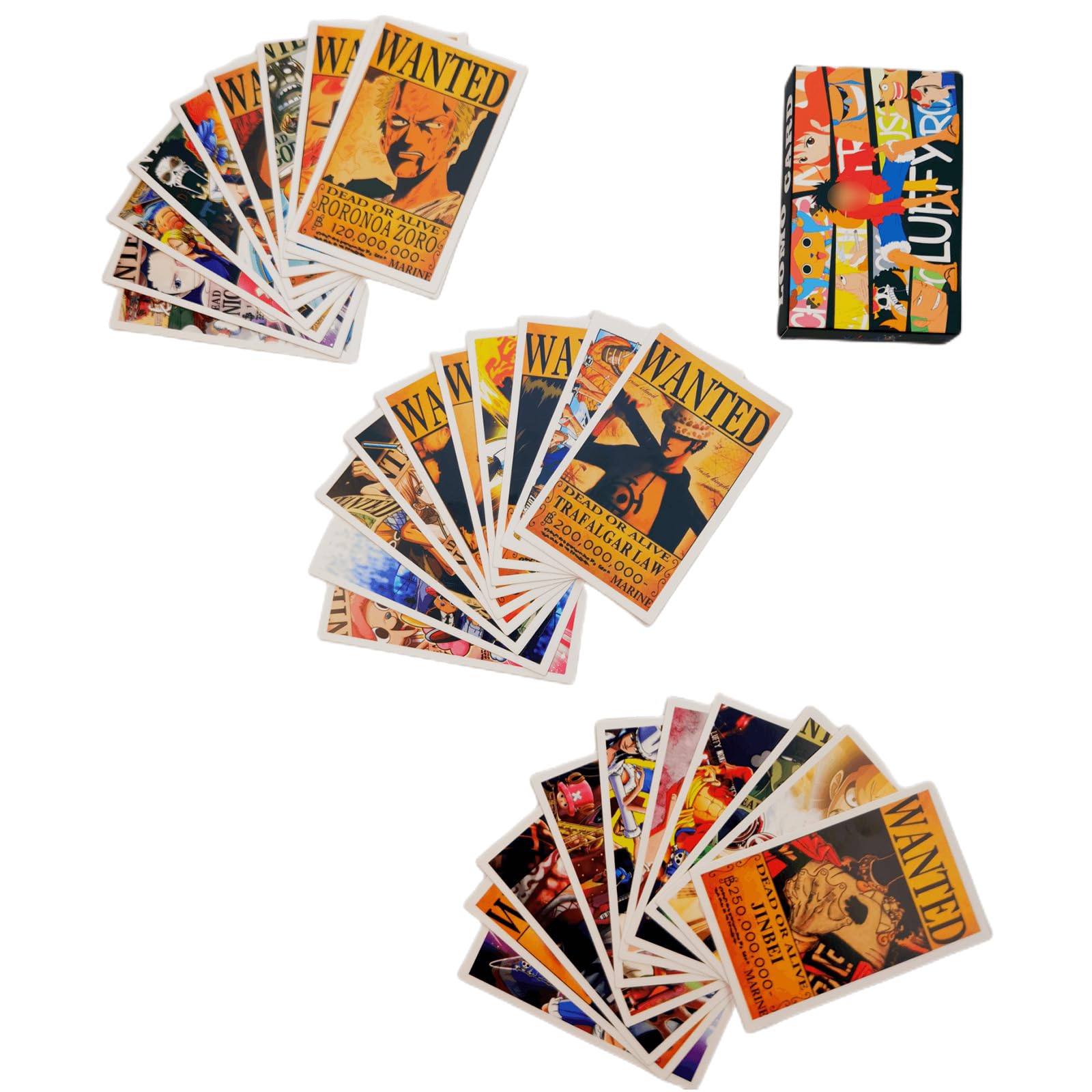 Anime-Inspired Playing Card Set with Stunning Images from Multiple Popular Series - Includes Bonus Collectible Character Cards and Sleek Black Storage Bag (HZ-005)…