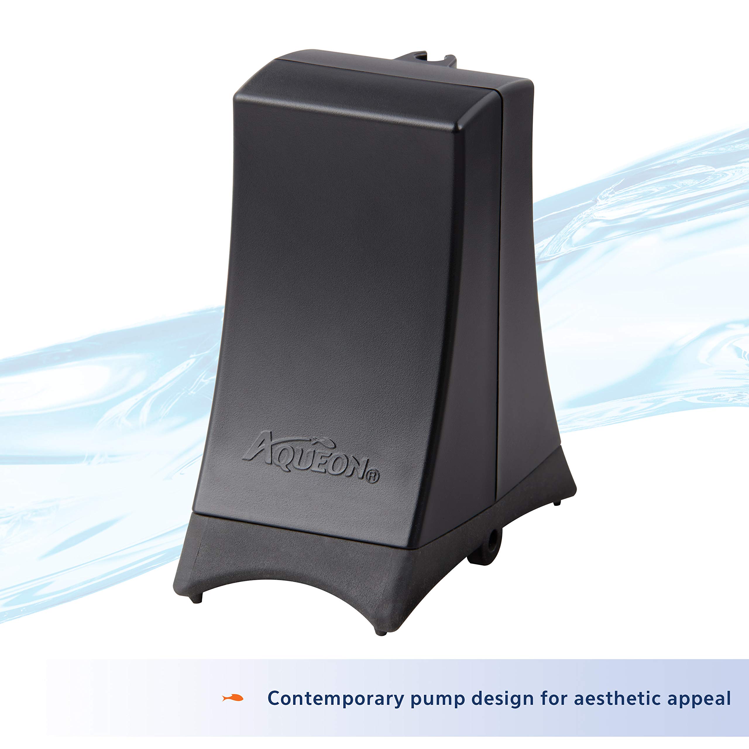 Aqueon QuietFlow Aquarium Air Pump 10, For 2-10 Gallon Tanks, Black