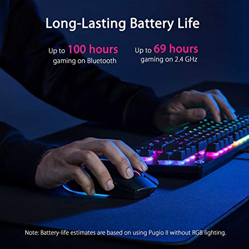 ASUS Optical Gaming Mouse - ROG Pugio II | Ergonomic & Truly Ambidextrous PC Gaming Mouse | Configurable & Swappable Side Buttons | 16,00 DPI Optical Sensor | Aura Sync RGB Tactile Mice