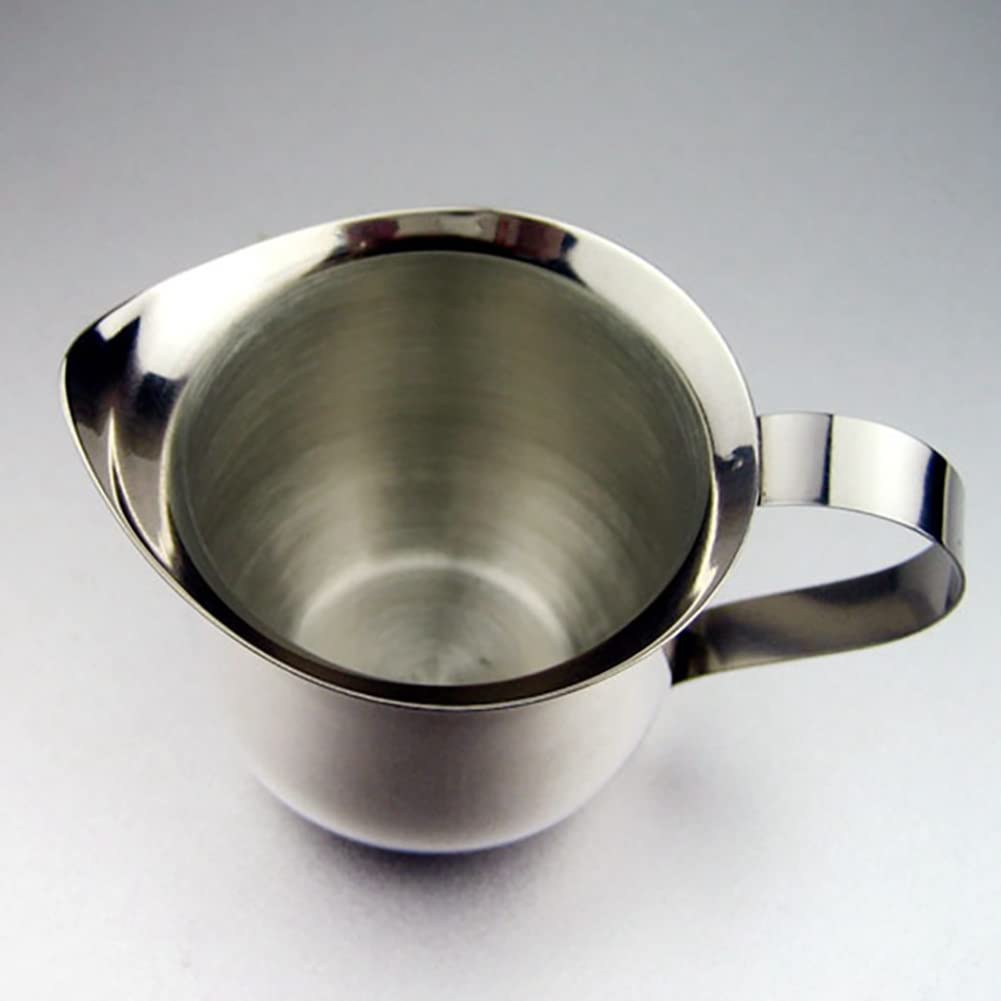 ccHuDE 60ml Stainless Steel Bell Creamer Milk Cream Frothing Pitcher Coffee Pouring Cup Espresso Steaming Pitchers Cream Pour Spout for Cafes