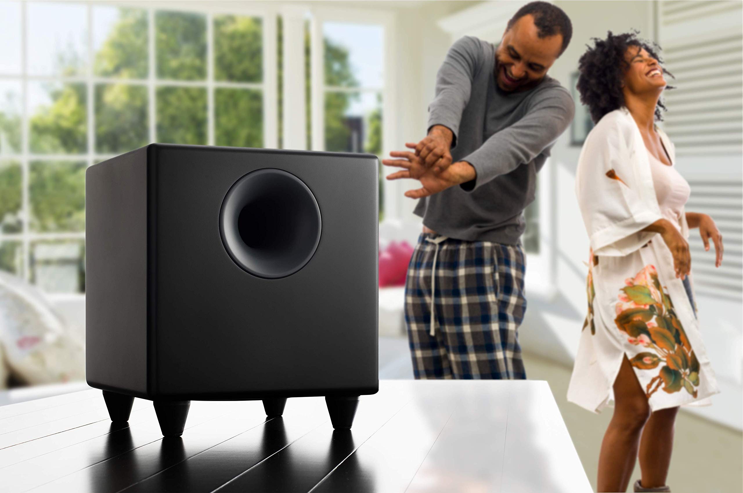 Audioengine S8 Powered Home Subwoofer Speaker - 250W 8-inch Subwoofer with Built-in Amplifier for Home Audio