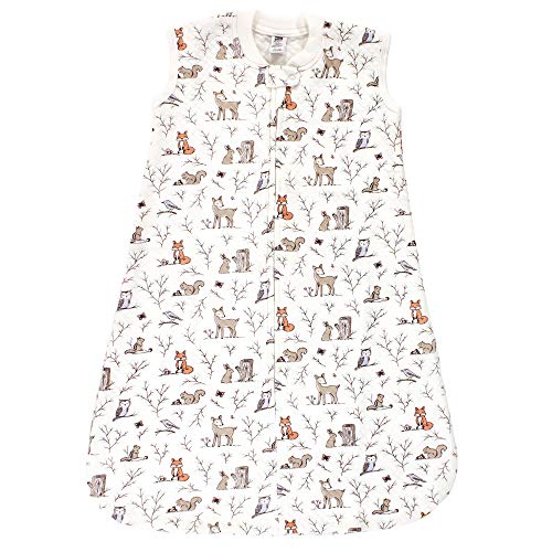 Hudson Baby Unisex Baby Premium Quilted Sleeveless Sleeping Bag and Wearable Blanket, Enchanted Forest, 18-24 Months