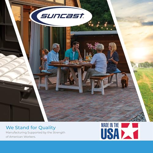 Suncast Horizontal and XL Vertical Shed Shelf Kit, Space-Saving Shelf for Outdoor Storage Sheds, 67" W x 10.25" D x 1.25" H, Black, BMSASHELFH2