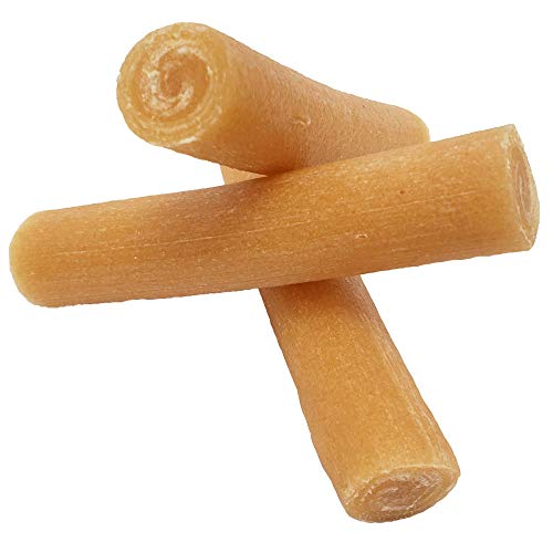 Himalayan Dog Chew Yak Cheese Dog Chews, 100% Natural, Long Lasting, Gluten Free, Healthy & Safe Dog Treats, Lactose & Grain Free, Protein Rich, Medium, 4.5 oz