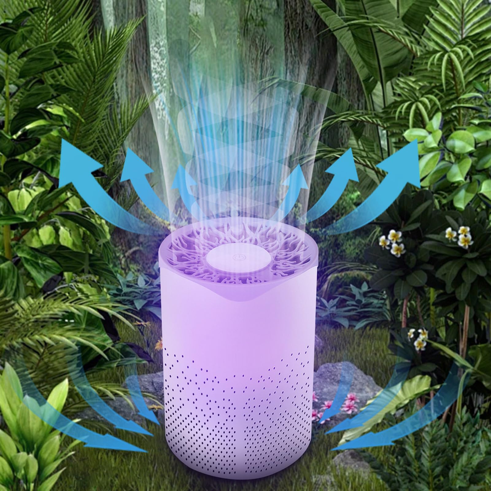 Bedroom 𝐅𝐨𝐫𝐦𝐚𝐥𝐝𝐞𝐡𝐲𝐝𝐞 Purifier With Sleep Mode, USB Charging Portable Purifier Office 24dB Filtration System, Household Air Fresh Purifier For Car Home Desktop Air Cleaning