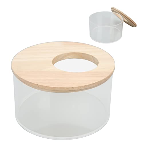 Hamster Sand Bathtub Transparent Acrylic Sand Bathroom Small Pet Bath Box for Hamsters Mice Lemming Gerbils or Other Small Pets(S)