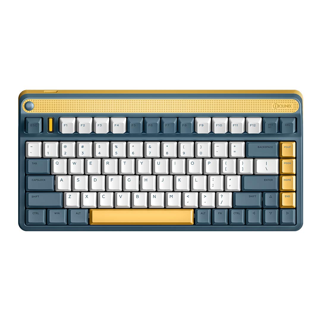 iQunix A80 Gaming Keyboard, 2.4G Wireless Mechanical Keyboard with Cherry MX Red Switch, Compact 83 Keys RGB LED Backlit Hot Swappable Keyboard for Windows/Mac/Android/iOS
