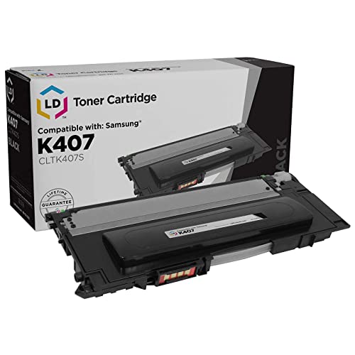 LD Compatible Toner Cartridge Replacement for Samsung K407 CLT-K407S (Black)