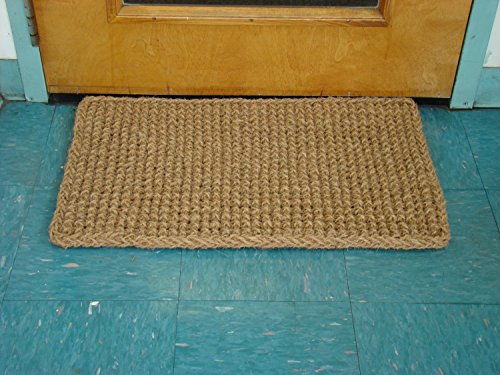Kempf Rectangle Dragon Coco Coir Doormat, 22-inch by 36-inch, Entrance Mat, Indoor Outdoor, Natural Fiber Mat, Large Size