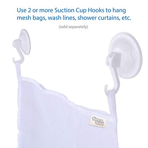 Suction Cup Hooks, Pack of 12 - Locking System - Extra Strong Vacuum Suction Power - Ideal Kitchen or Bathroom Hangers - for Towels, Bathrobes, Coats, Pans, Tools, etc. - No Drilling, Screws or Glue.