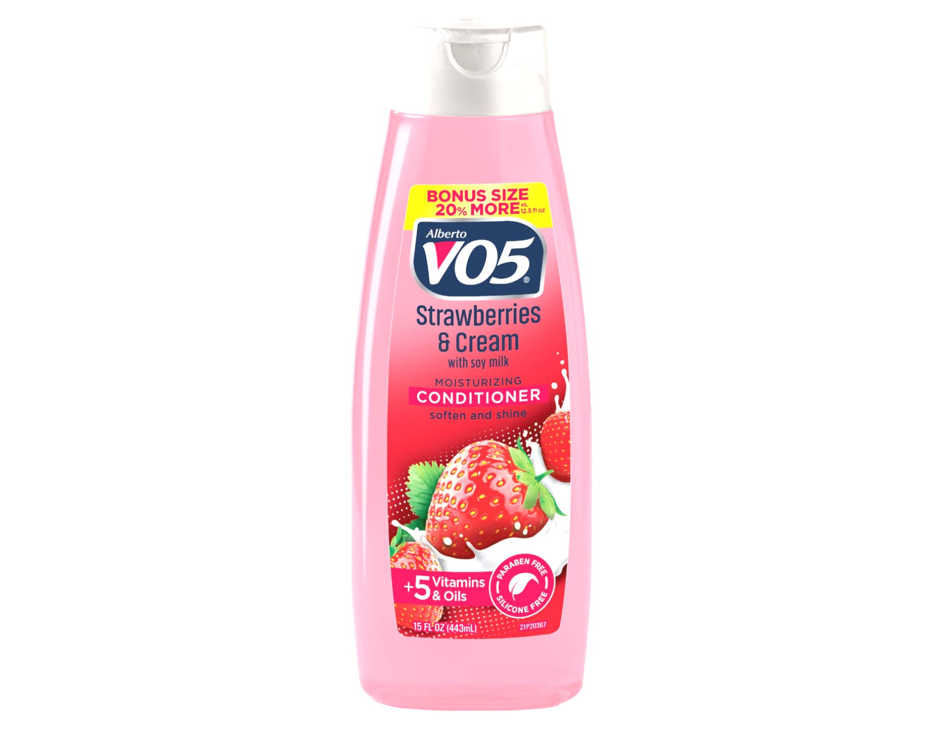Moisture Milks Conditioner Cream, 12.5 oz, Strawberries by Vo5 (Pack of 2)