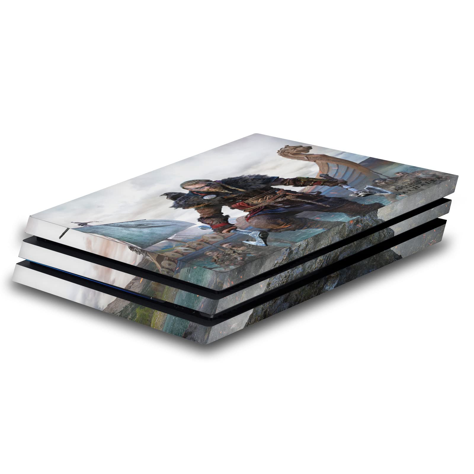 Head Case Designs Officially Licensed Assassin's Creed Male Eivor 2 Valhalla Key Art Vinyl Sticker Gaming Skin Decal Cover Compatible With Sony PlayStation 4 PS4 Pro Console