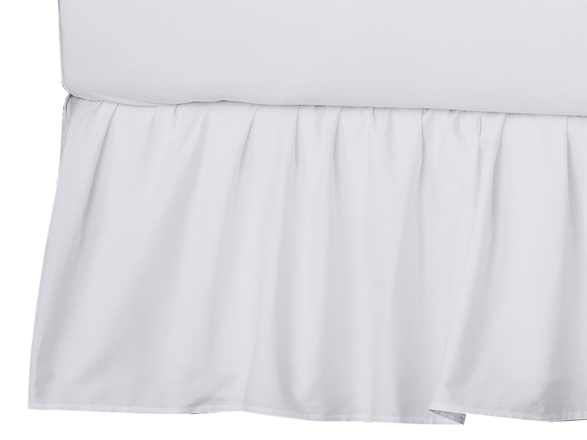 TL Care 100% Natural Cotton Percale Crib Bed Skirt, Pink, Soft Breathable, for Girls
