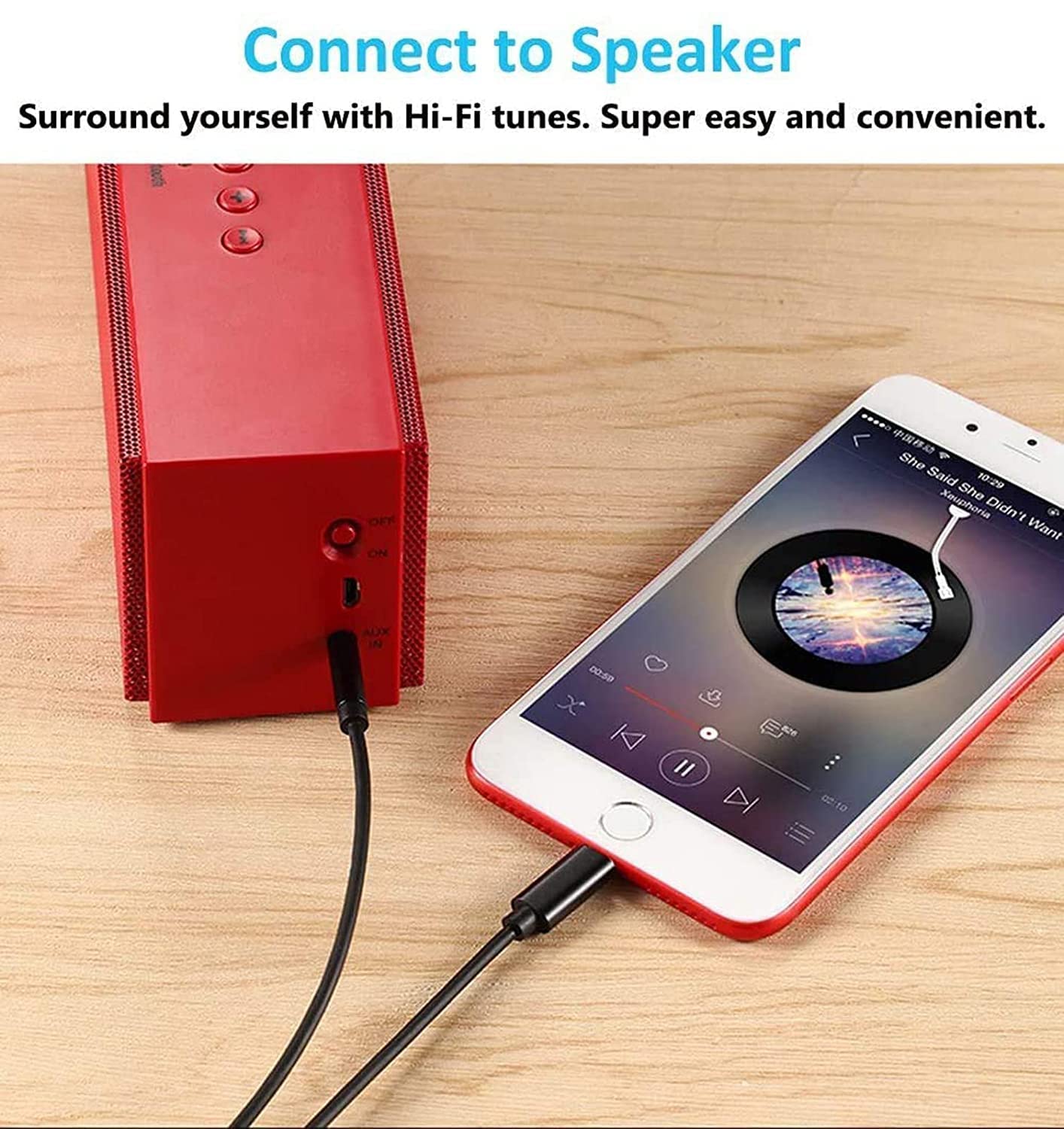 Aux Cord for iPhone, Lightning to 3.5mm Audio Cable 3.3FT [Mfi Certified] iPhone Aux Cord for Car Stereo/Headphone/Speaker, AUX to Lightning Cable for iPhone 14 13 12 11 XS XR X 8 7 iPad iPod