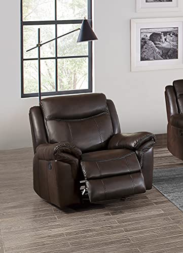 Lexicon Whirlaway Glider Reclining Chair, Dark Brown