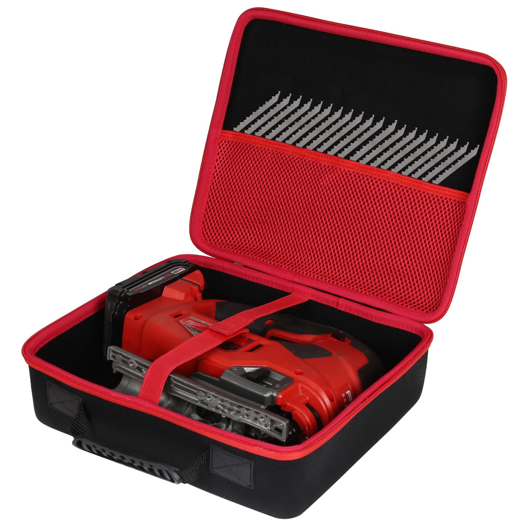 khanka Hard Storage Case Replacement for Milwaukee M18 FUEL D-HANDLE JIG SAW β2737-20, Case Only