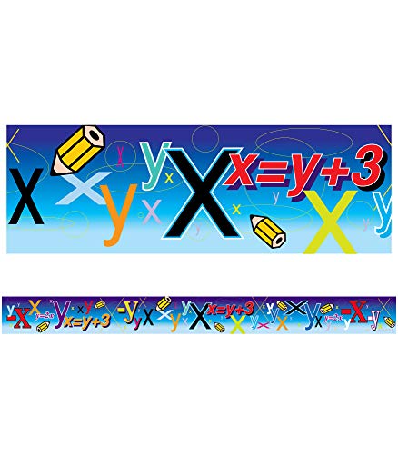 Mark Twain Media - Pre-Algebra Borders, Multicolor, 3' x 3" (5005)