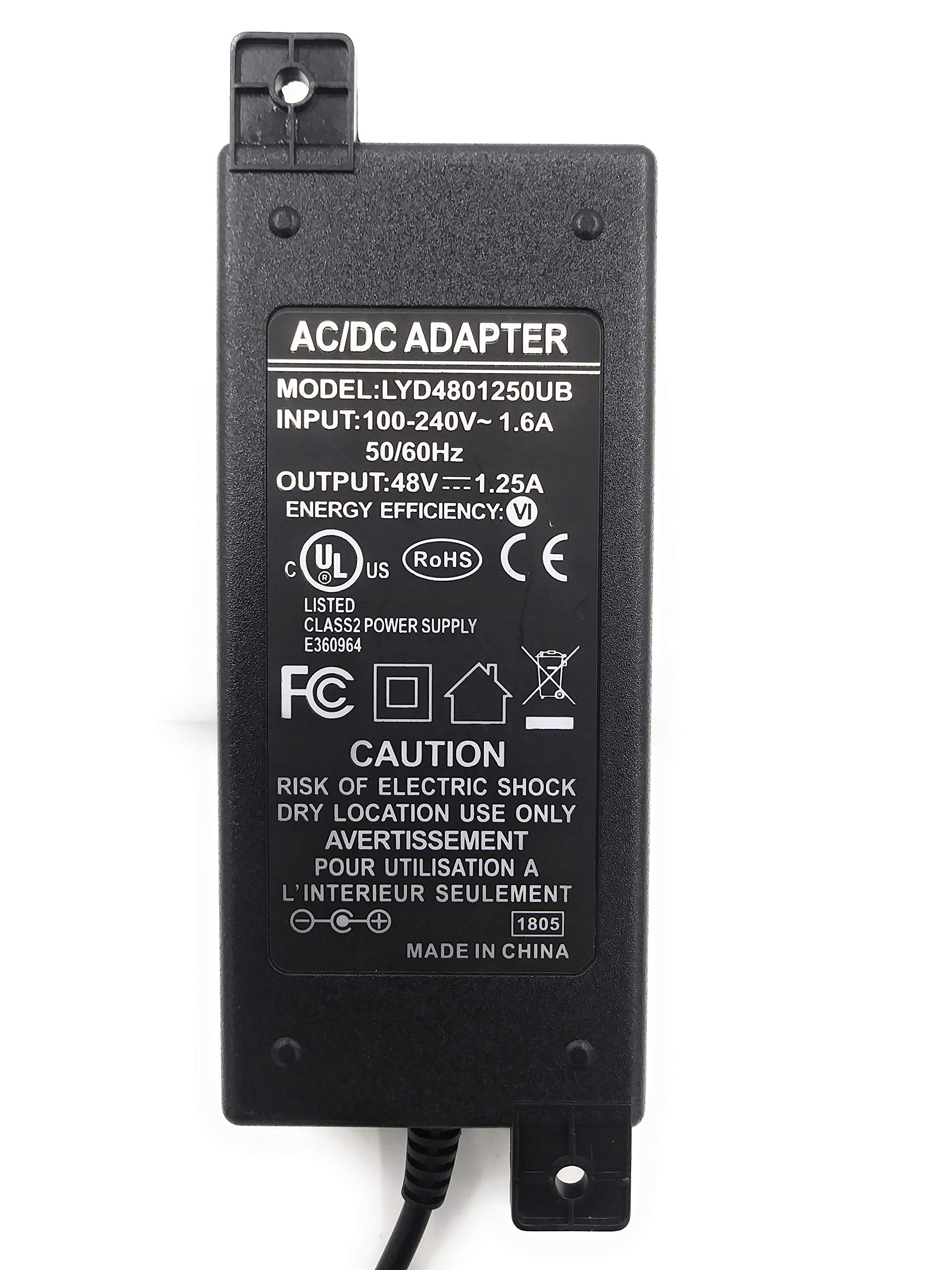 PoE Texas AT-8-48v60w | 8 Port Gigabit 802.3af Power Over Ethernet Injector | with 48 Volt 60 Watt Power Supply