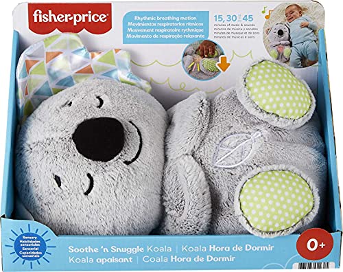 Fisher-Price Sound Machine Soothe 'n Snuggle Koala Plush Baby Toy with Rhythmic Motion and Customizable Lights Music & Timers
