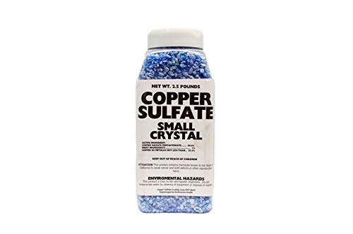 Copper Sulfate Small Crystals 2.5lb Jar