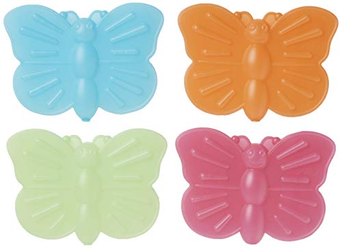 Fit & Fressh Shaped Slim Ice Packs, Colorful & Reusable, Perfect for Kids Insulated Lunch Bag, Bento Box, & More, Butterfly