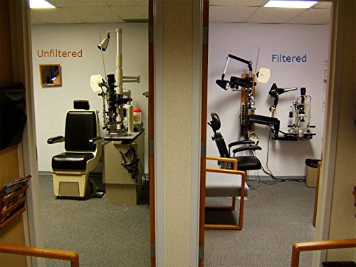 Premium Fluorescent Light Covers | Block UV| Block Glare to Help Reduce Headaches, Eyestrain, Seasonal Depression | Supports Focus and Clarity | Work, Office, Home