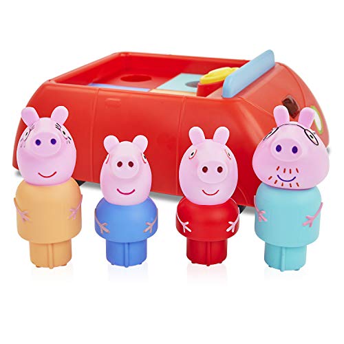 Peppa Pig's Clever Car Interactive Pre-School Toy With Lights And Sounds - Self Driving - Plays Peppa Music And Talks - Motorized Vehicle With Collision Avoidance Sensors– Red