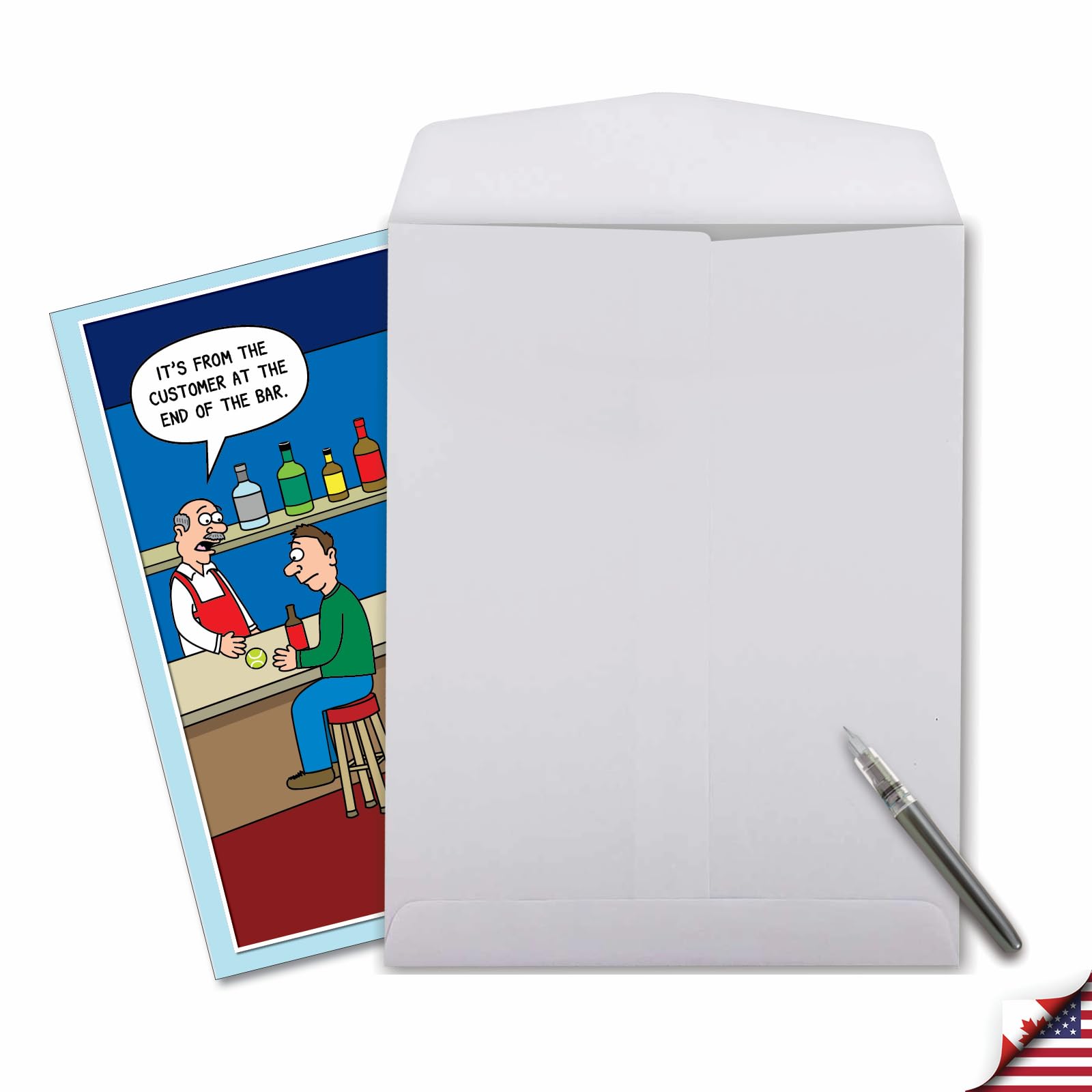 NobleWorks - Big Funny Birthday Greeting Card 8.5 x 11 Inch with Envelope (1 Pack) Large Jumbo Bday Puppy Dog Customer J3672BDG