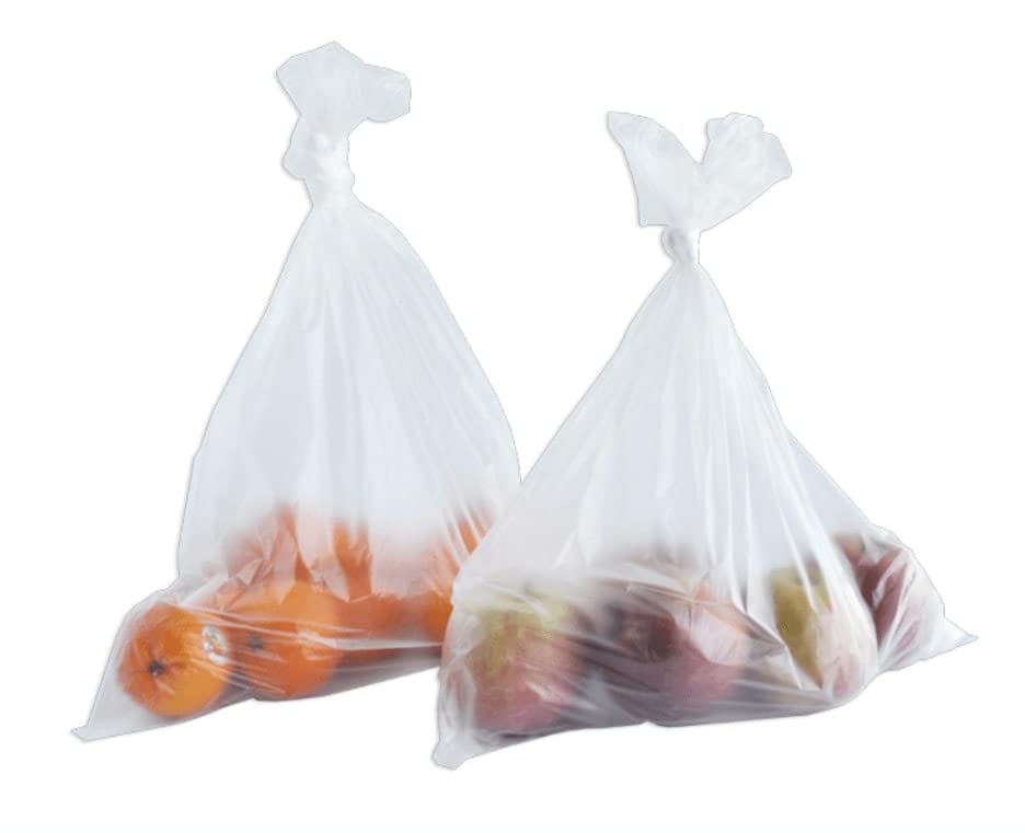 Perforated Produce Bags 12" x 20" Clear Case of 4 Rolls (3000 Bags)