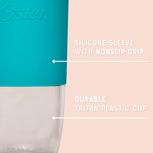 Oster Blend Active Portable Blender with Drinking Lid, USB Chargeable Personal Blender, Teal
