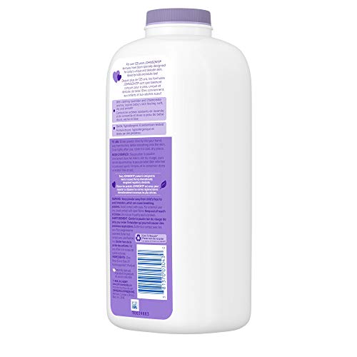 Johnson's Baby Powder, Pure Cornstarch, Lavender & Chamomile, 22 Ounce (Pack of 3)