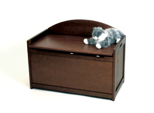 Lipper International Child's Toy Chest, 33.25" W x 17.75" D x 24.5" H, Walnut Finish