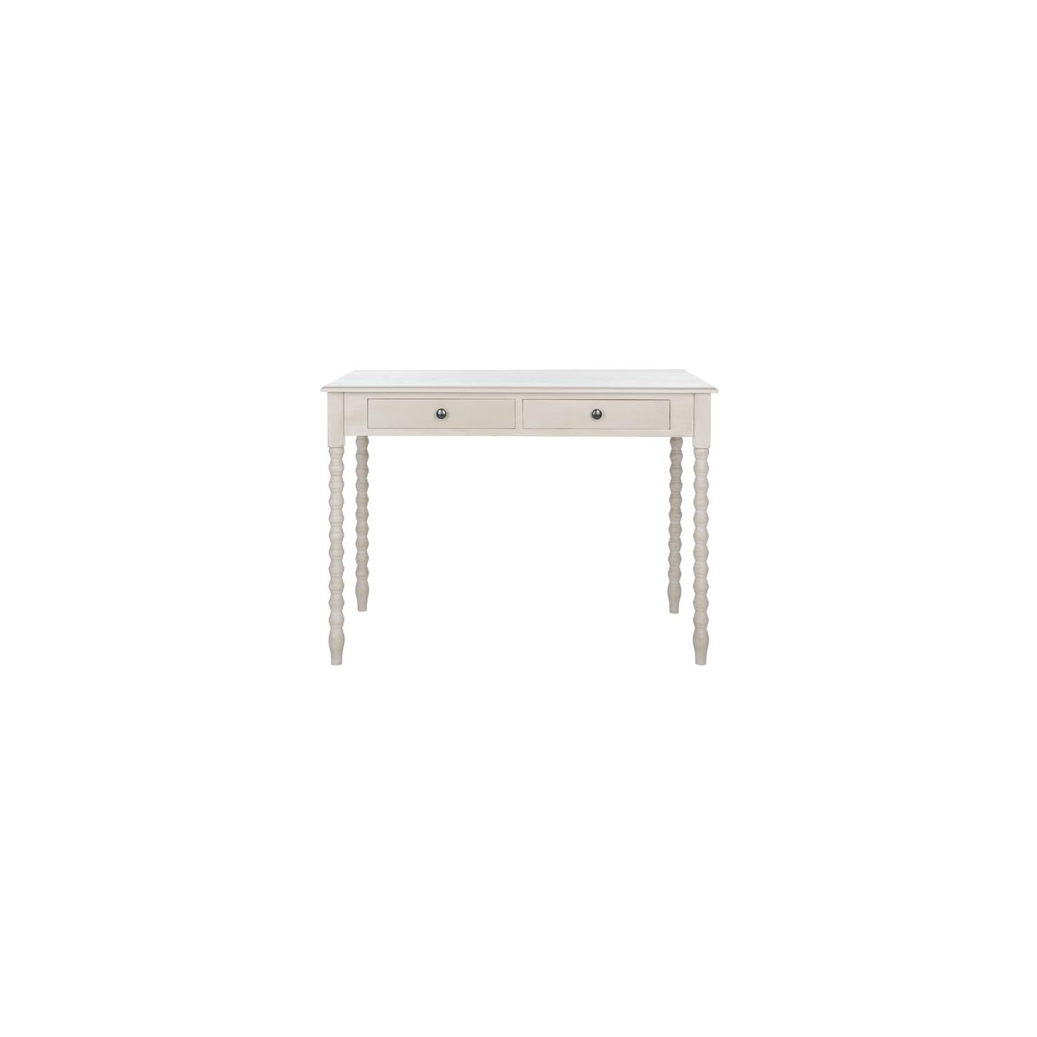 SAFAVIEH Home Collection O'Mara Black 2-Drawer Computer Table Office Desk DSK5711C, Taupe