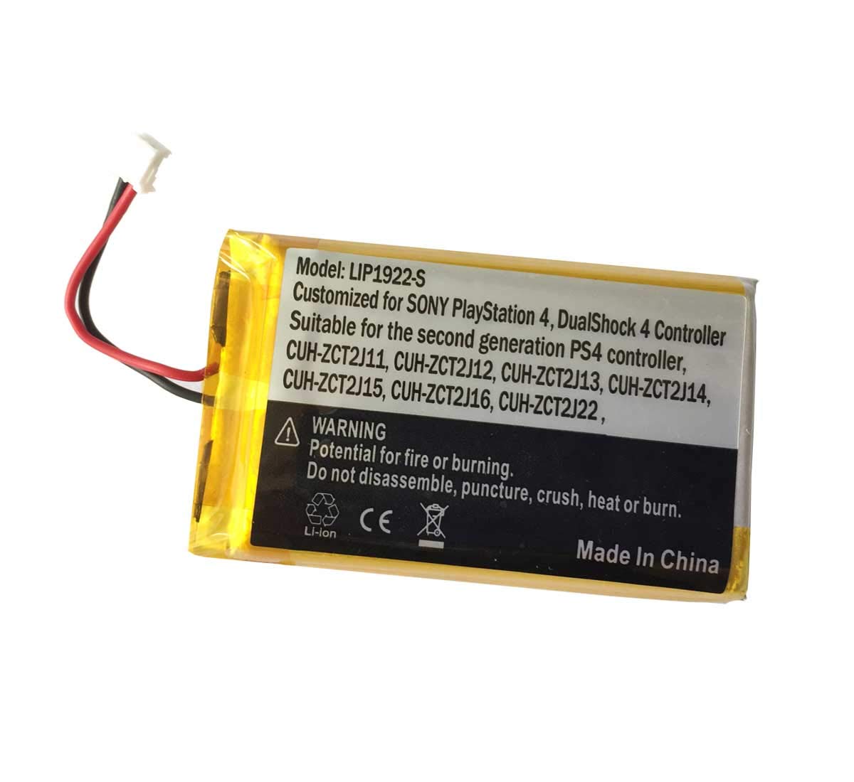 AOLIKES LIP1922-S 2200mAh 3.7v Lithium Battery Replacement for Sony PS4 Pro Dual Shock 4 CUH-ZCT2E CUH-ZCT2U Wireless Controller 2Pack