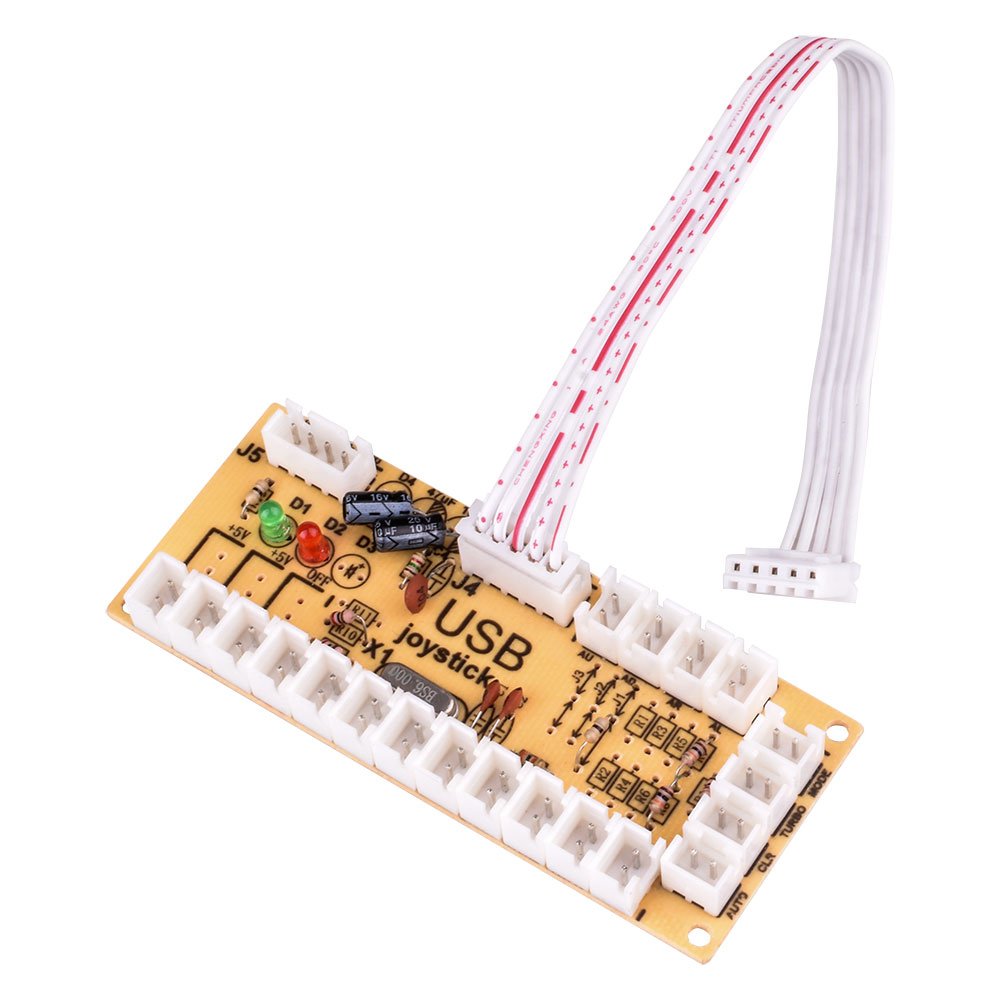 AUKUYEE Zero Delay Arcade USB Encoder Board to Joystick for Mame Jamma & Other PC Fighting Games