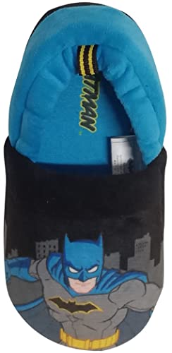 DC Comics Boy's Batman Plush Slippers (Black/Blue, Numeric_5)
