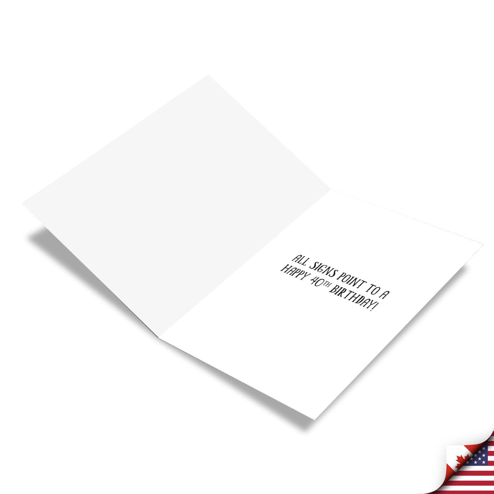 NobleWorks - Funny Milestone Birthday Greeting Card with Envelope (4.63 x 6.75 Inch) - Turning Forty C9272MBG