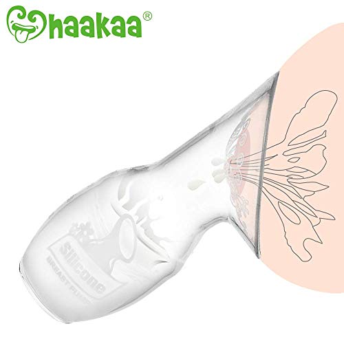 Haakaa Silicone Breast Pump 4 oz/100 ml, BPA FREE Manual Breast Pump 100% Food Grade Silicone BPA PVC and Phthalate Free