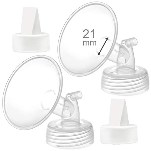 Maymom 21mm Flange and Duckbill Valve Compatible with Spectra S1 Spectra S2 Spectra 9 Plus Not Original Spectra 20mm Replace Pump Parts Spectra Flange Spectra Duckbill Valve