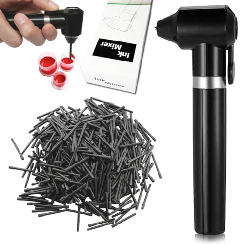 Tattoo Pigment Makeup Electric Ink Mixer Eyebrow Color Supply Tool Agitator Machine 100 Mixing Sticks Set