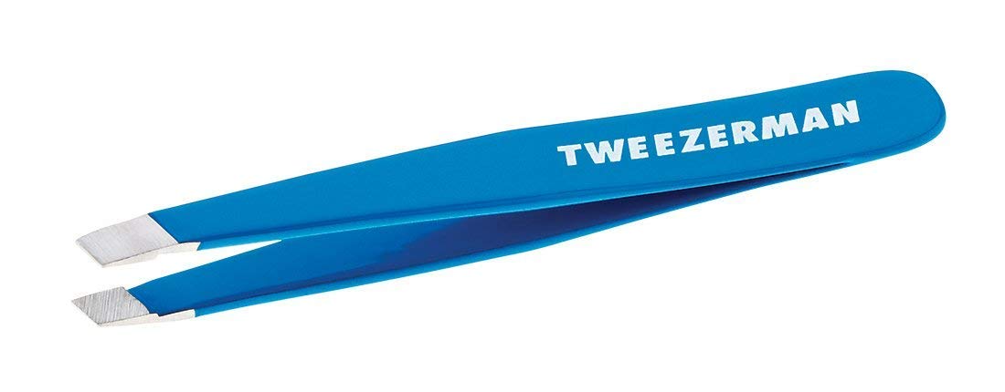 Tweezerman Mini Slant Tweezer, Bahama Blue (1248-BLLLT)