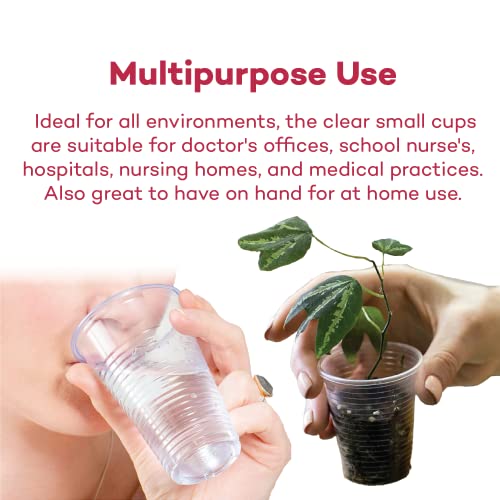 Dealmed 3 oz. Disposable Plastic Cups β 100% Recyclable Cups for Doctor's Offices, School Nurse's, Hospitals, at Home and More (Pack of 100)