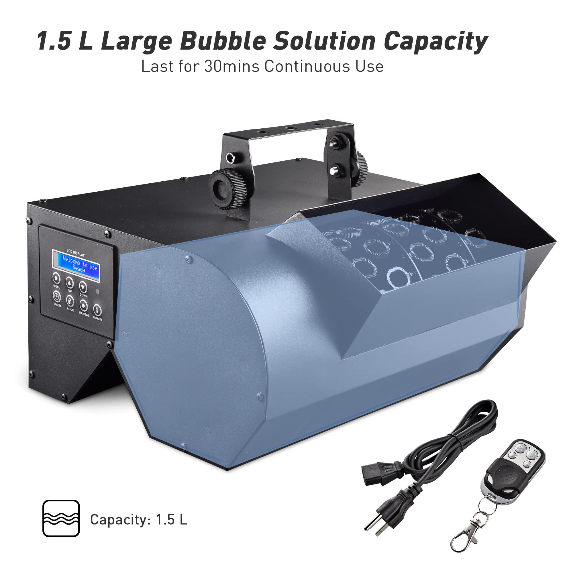 AW 200W Metal Bubble Machine Maker Large Professional Wireless Remote Control with High Output Music Festival Party Stage