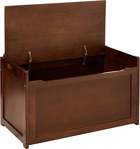 Lipper International Child's Toy Chest, 33.25" W x 17.75" D x 24.5" H, Walnut Finish