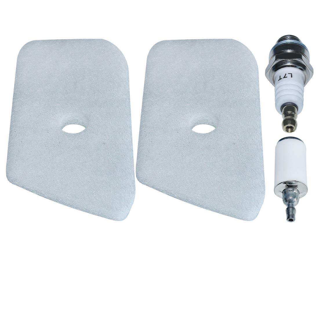 AUMEL 530150253 Air Fuel Filter w/Spark Plug Kit for Husqvarna 124L 125L 125C 125R 125RJ 128L 128LD 128LDX 128C 128CD 128R String Trimmer