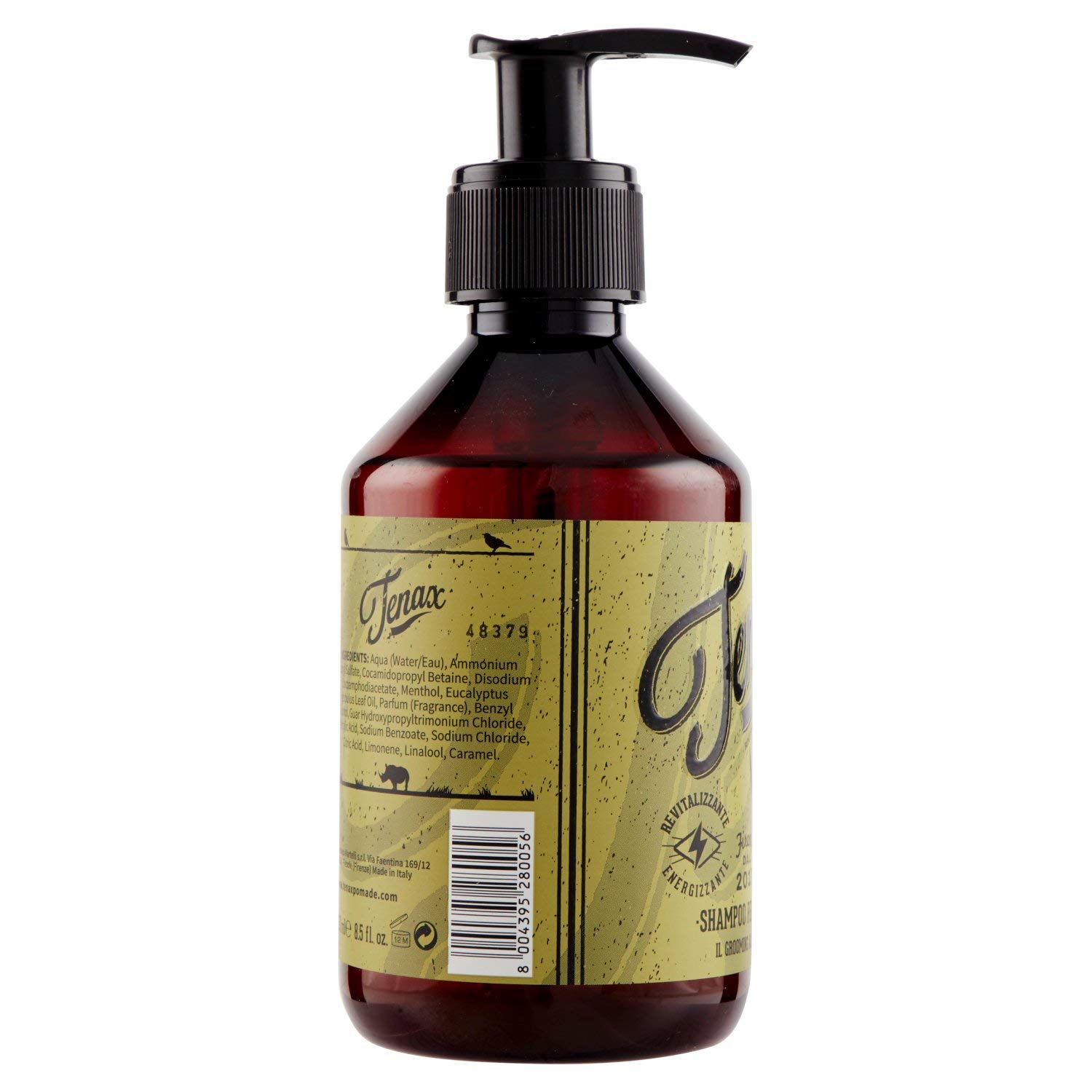 Tenax Daily Revitalizing and Energizing Shampoo with Menthol and Eucalyptus, 6 oz